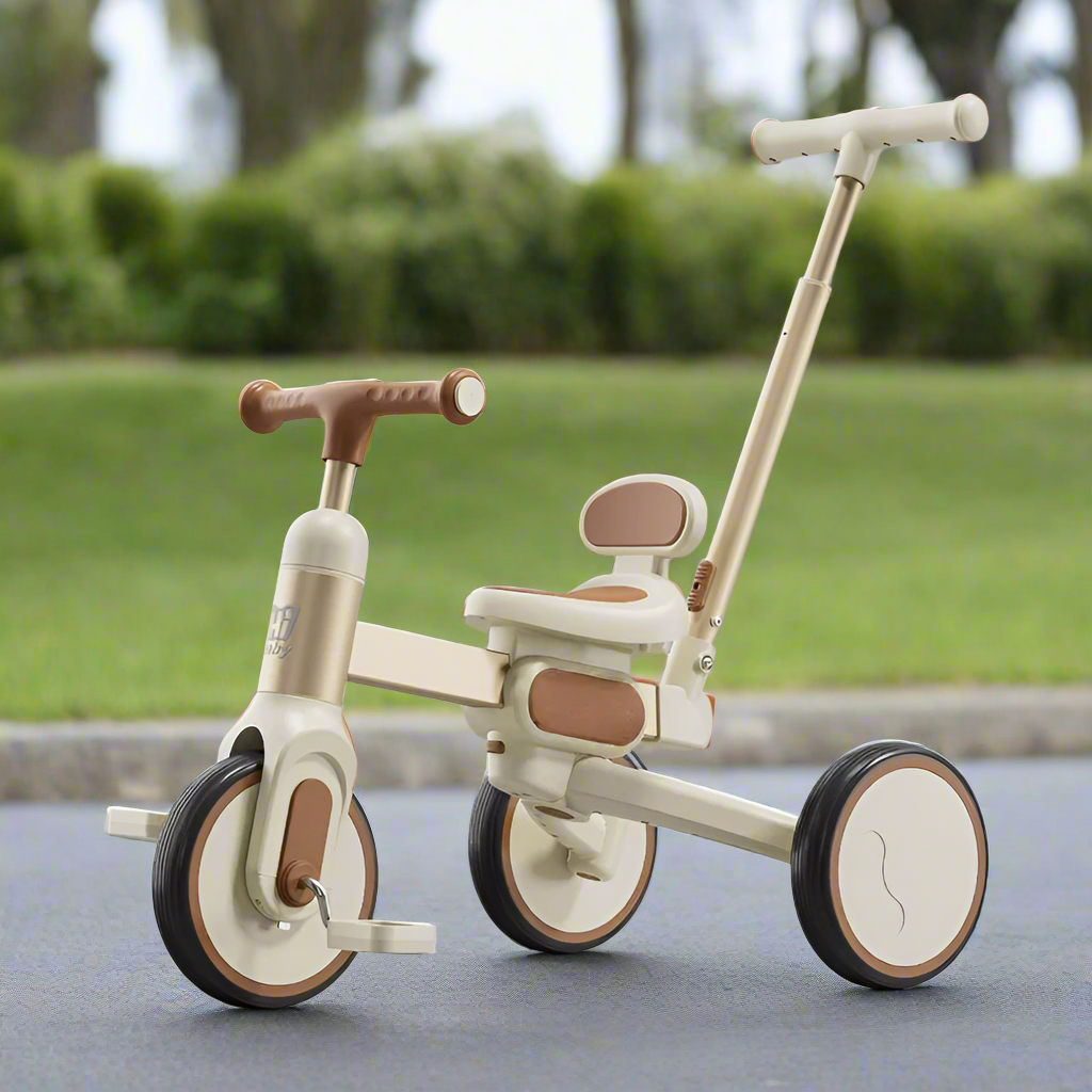 Toddler Push Trike with Parent Handle 5-in-1 Kids Trike Balance Bike